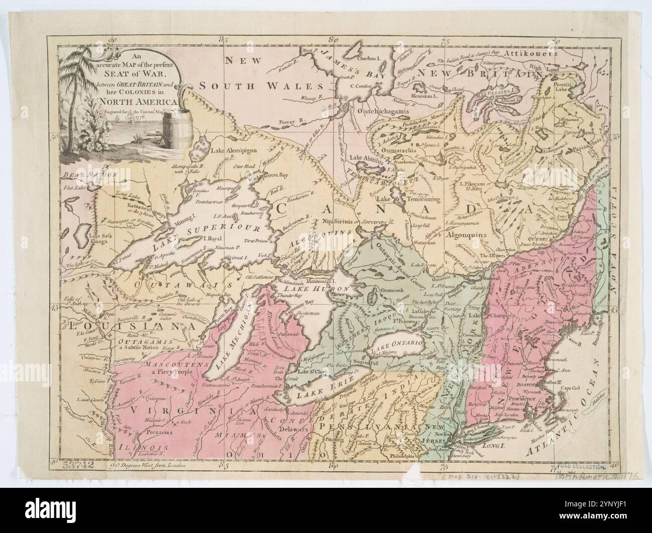 An Accurate map of the present seat of war between Great-Britain and ...