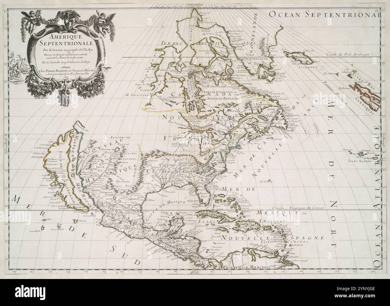Nicolas sanson north america hi-res stock photography and images - Alamy