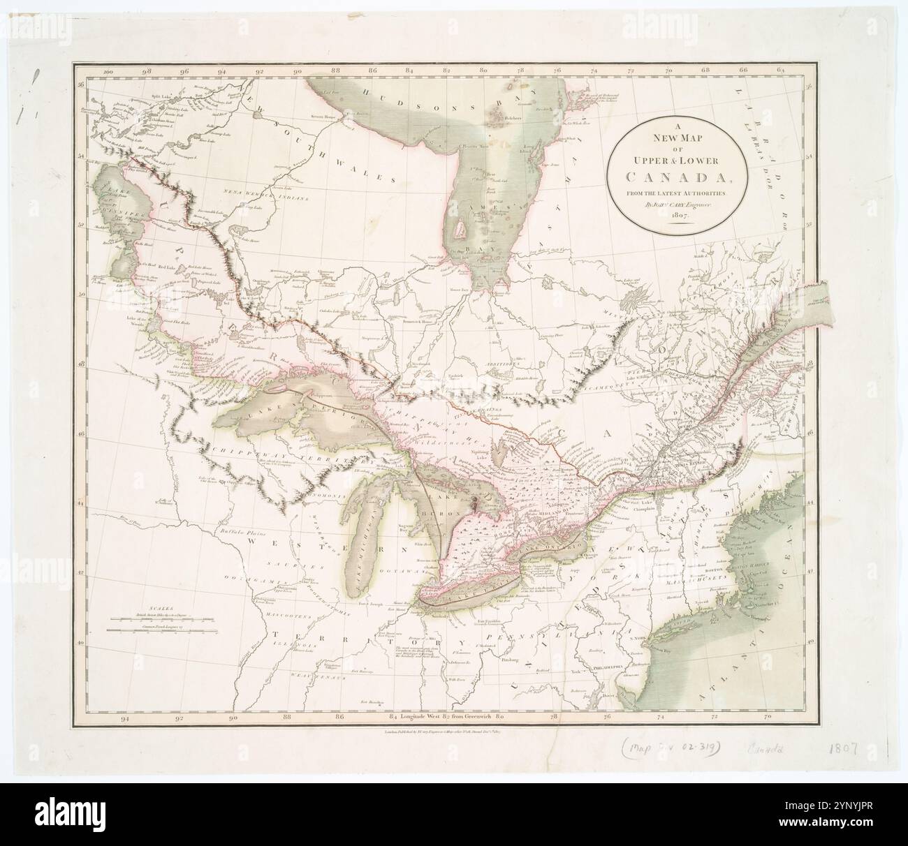 Upper and lower canada map hi-res stock photography and images - Alamy