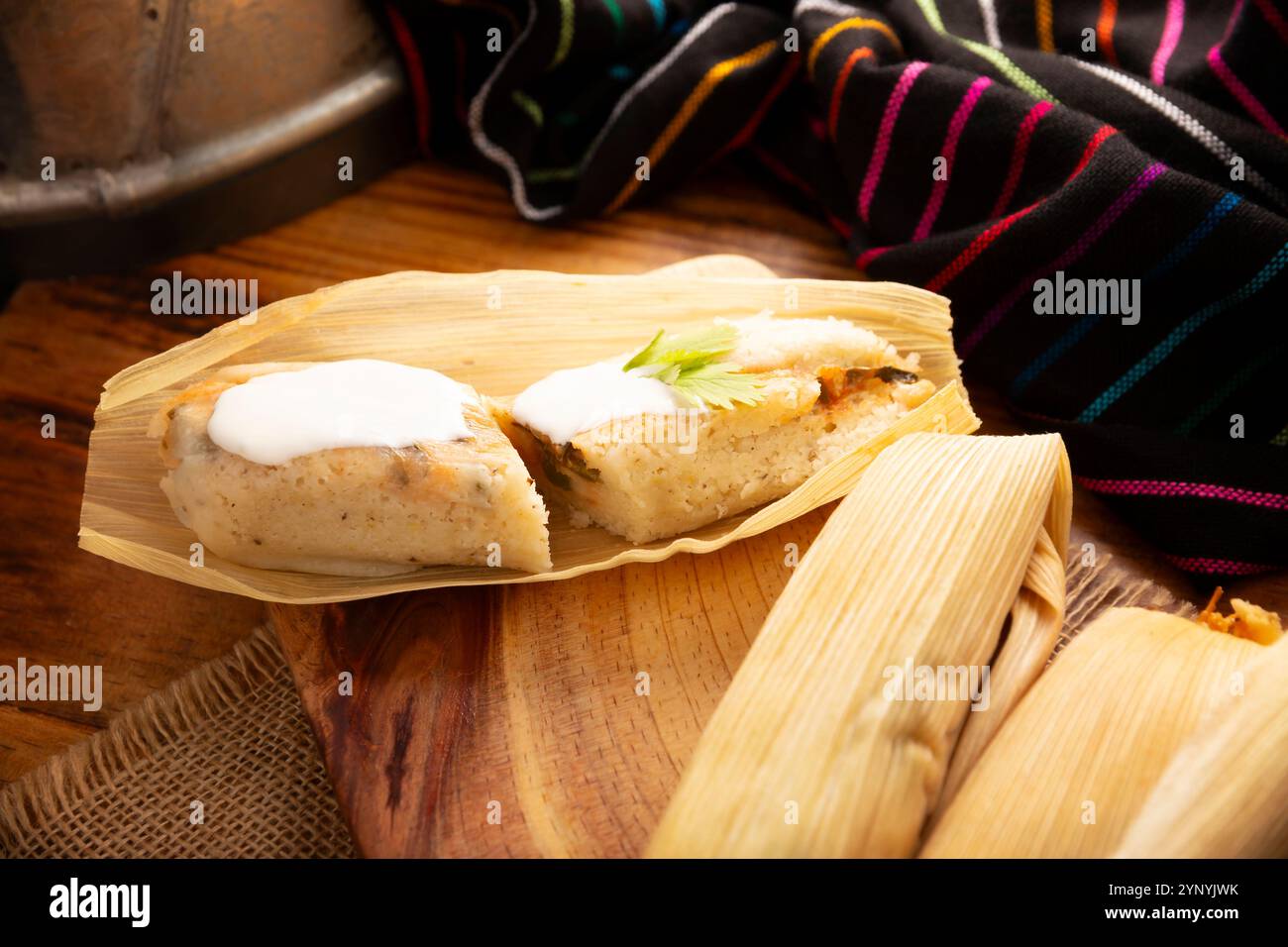 Tamales. hispanic dish typical of Mexico and some Latin American ...