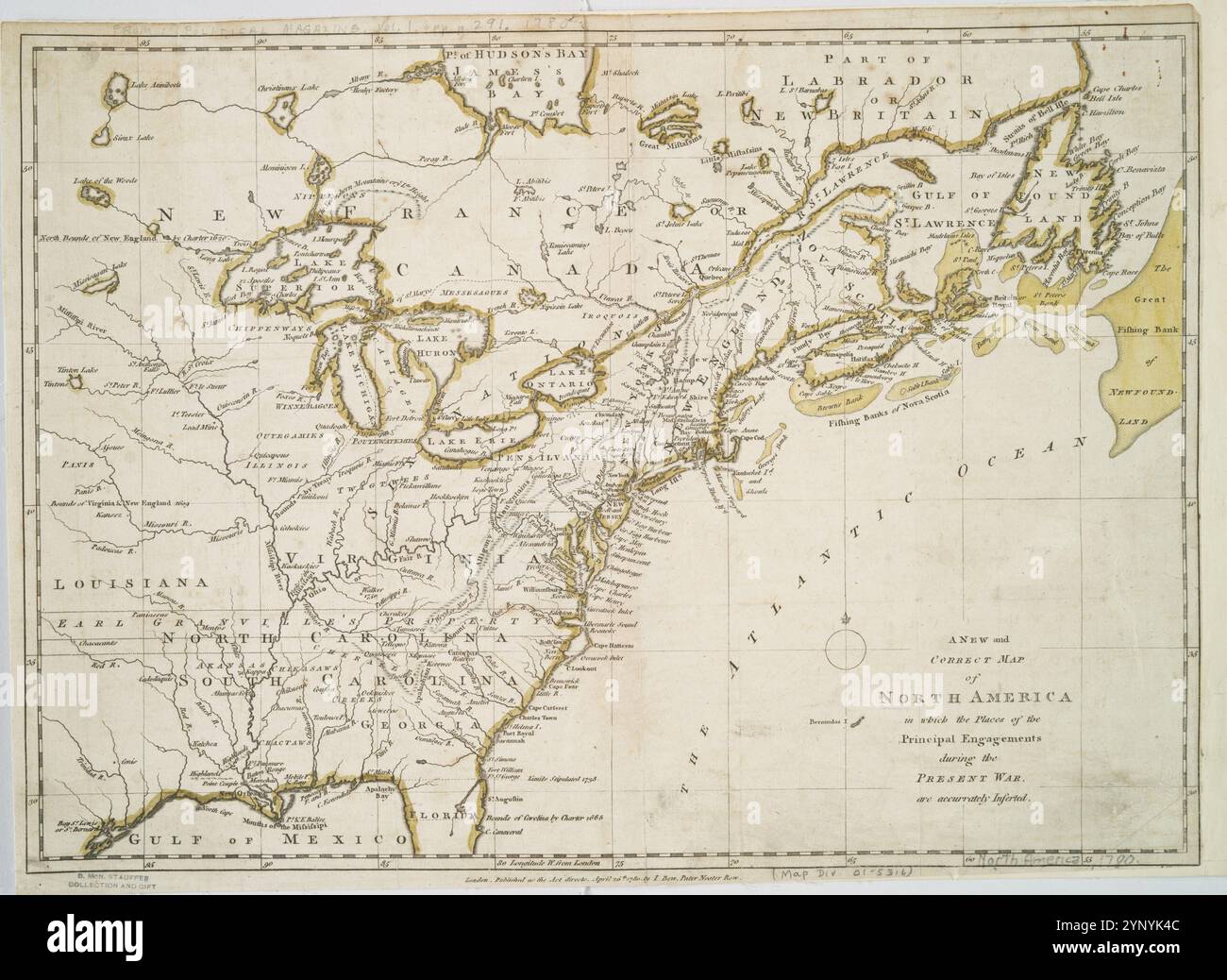 1780 map north america hi-res stock photography and images - Alamy
