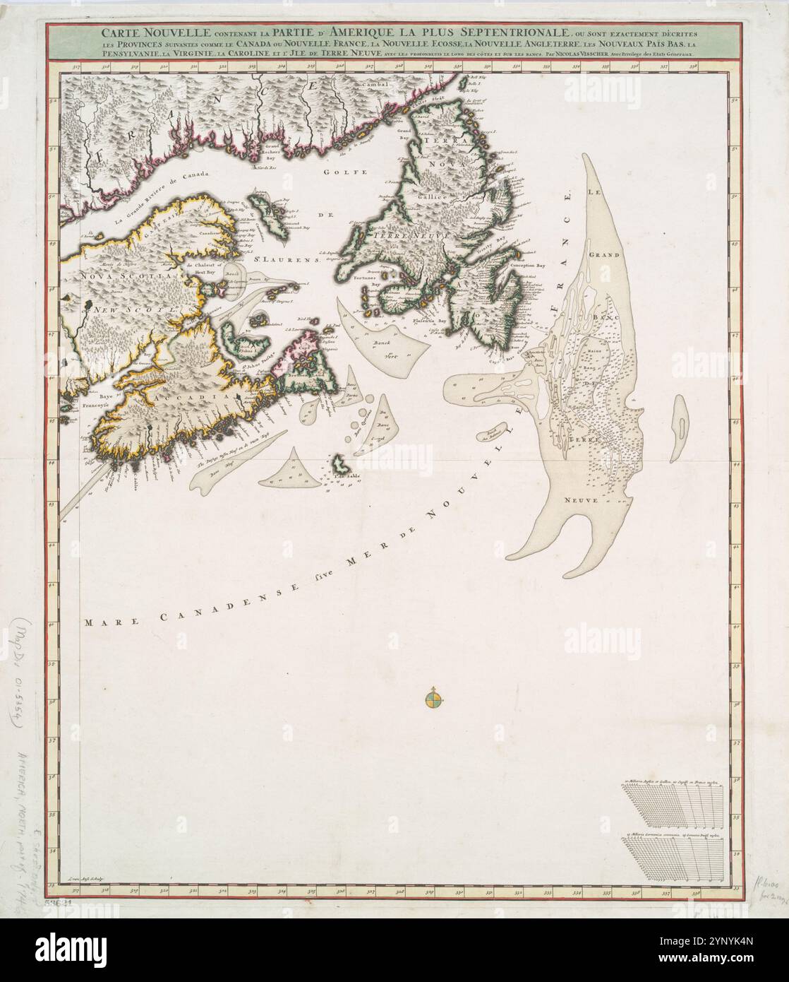 Nova tabula geographica complectens borealiorem Americae partem. 1690 ...
