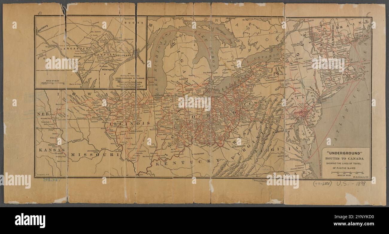 Underground railroad map slaves hi-res stock photography and images - Alamy