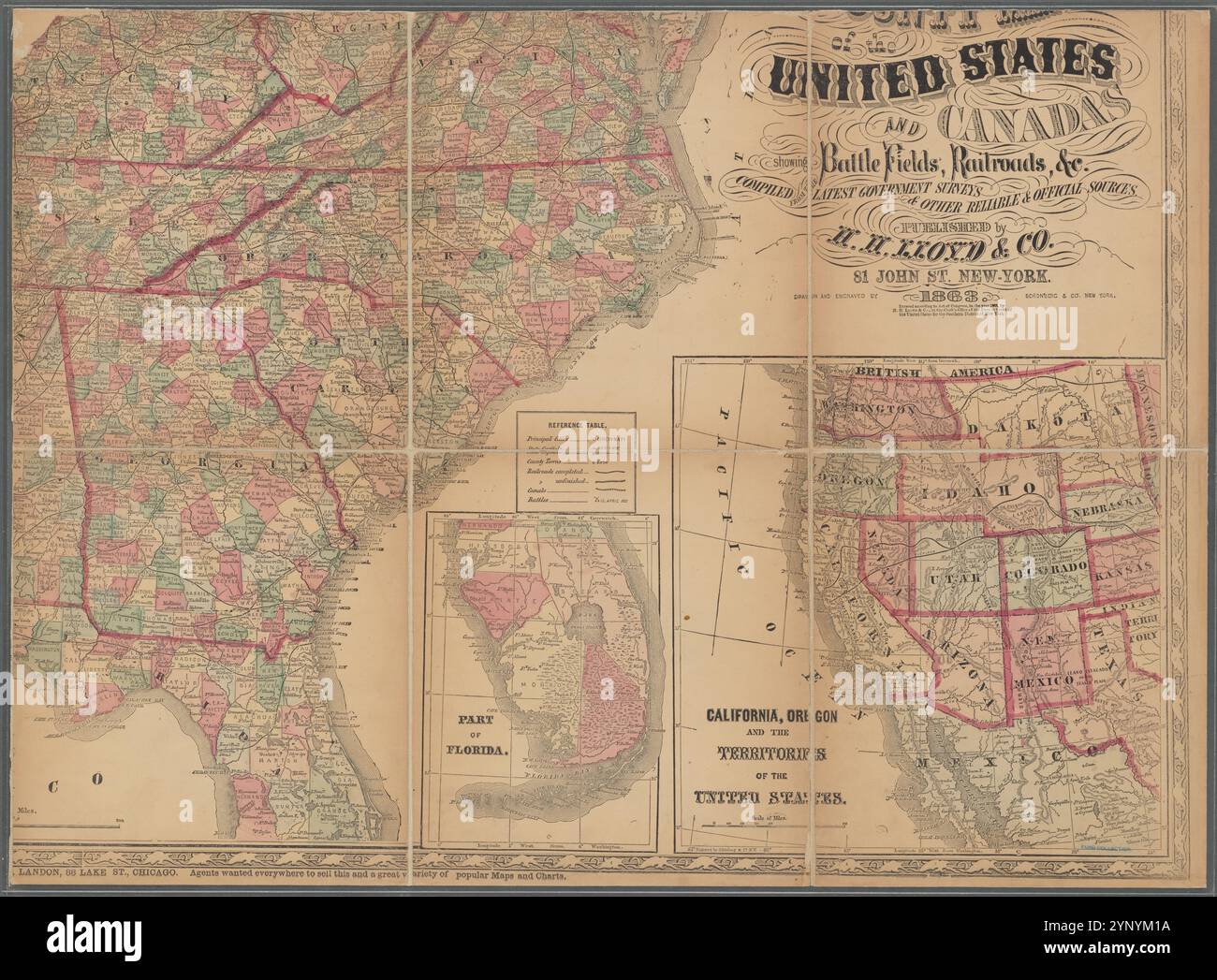 Lloyds new county map hi-res stock photography and images - Alamy