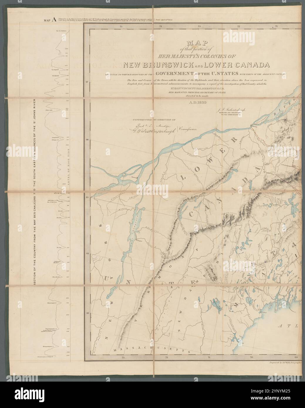 Map of that portion of her majesty's colonies of New Brunswick and ...