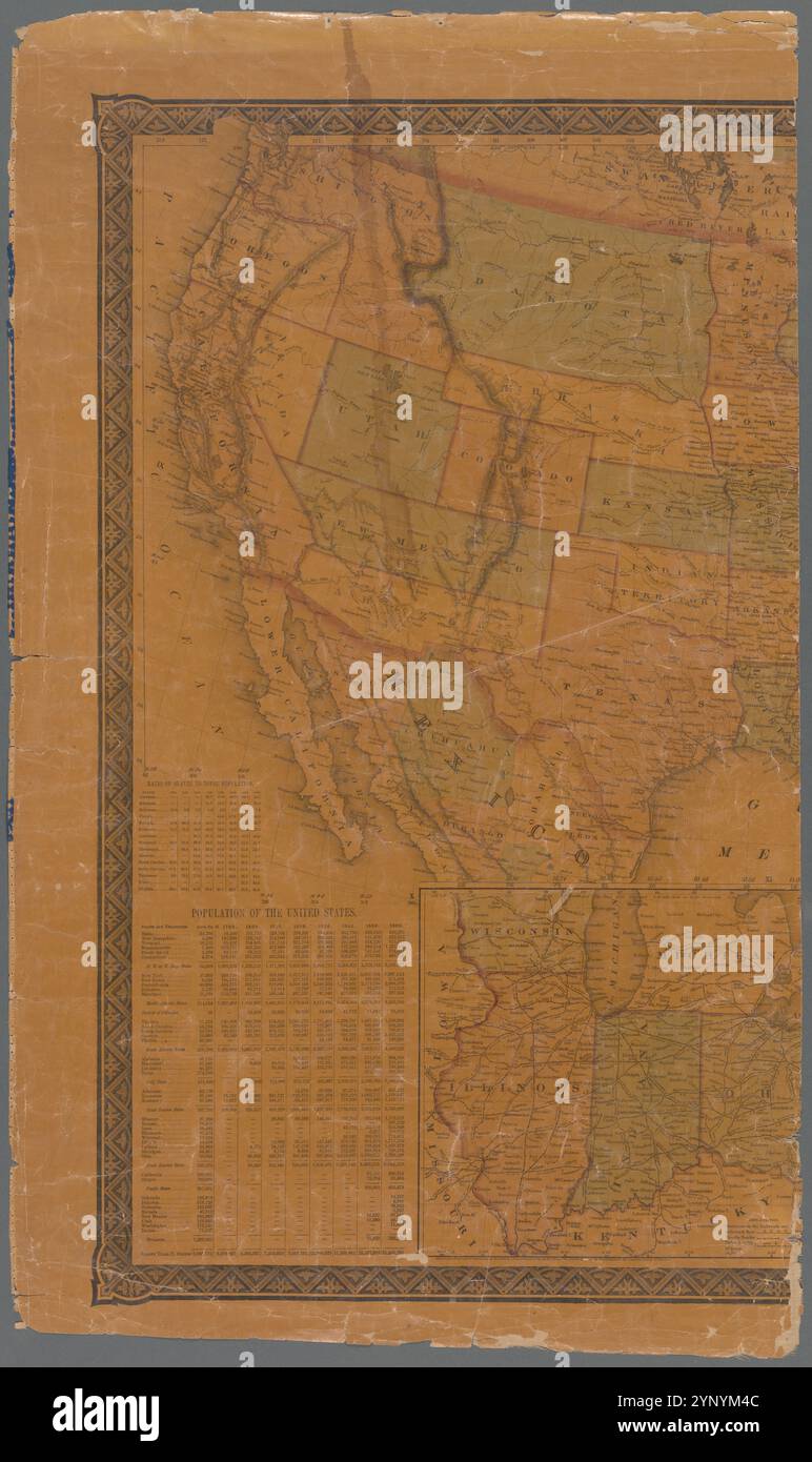 Goldthwait's map of the United States & Canada: exhibiting the ...