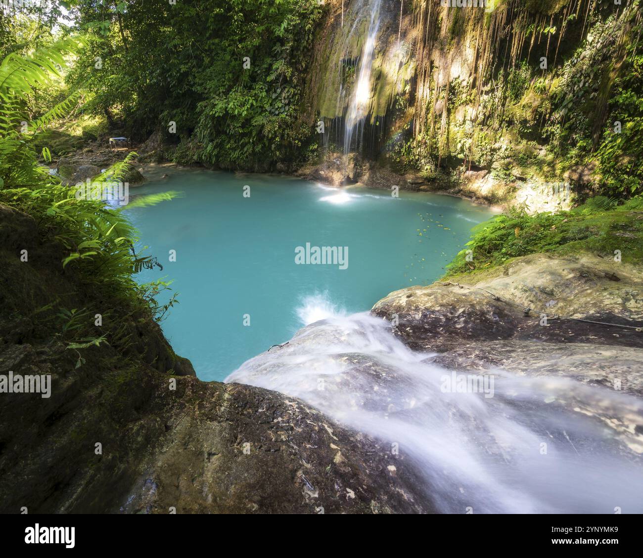 Waterfall in the philippines Stock Photo - Alamy