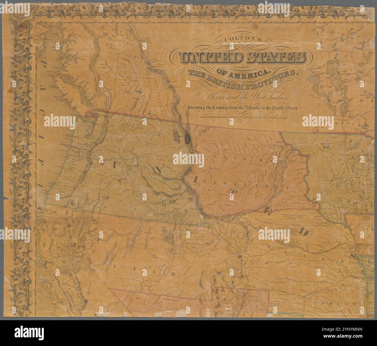 Colton's map of the United States of America, the British provinces ...