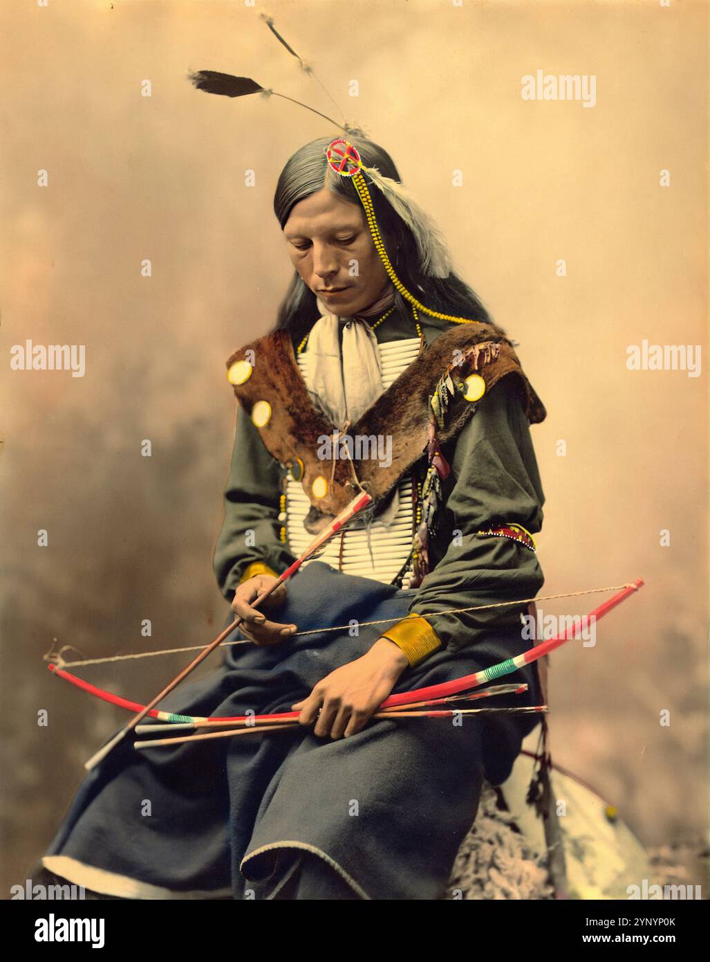 Chief Bone Necklace of the Oglala Lakota — photographed in 1899 by Heyn ...