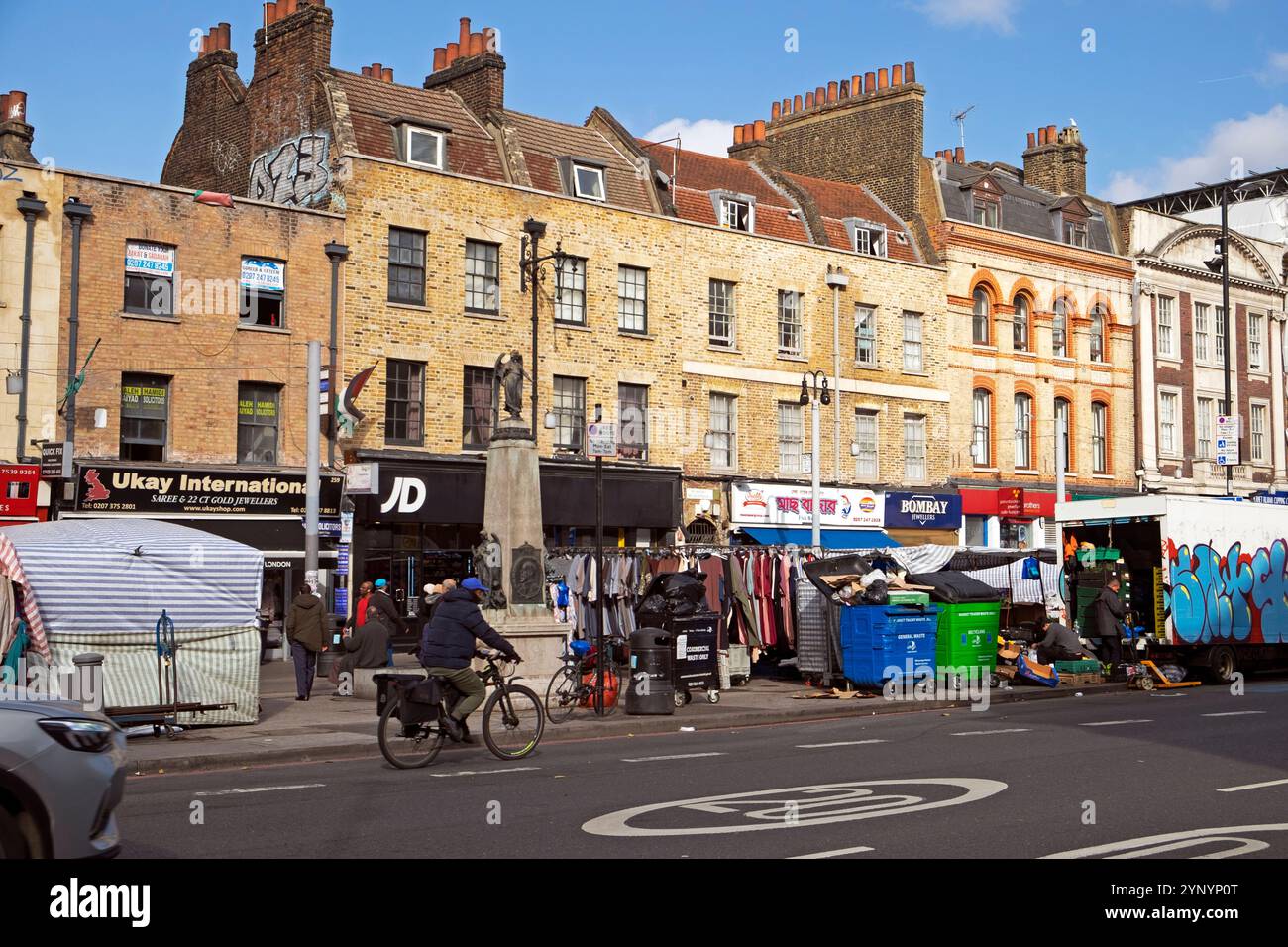 Whitechapel Road in East London E1 England UK Great Britain 2024 KATHY ...