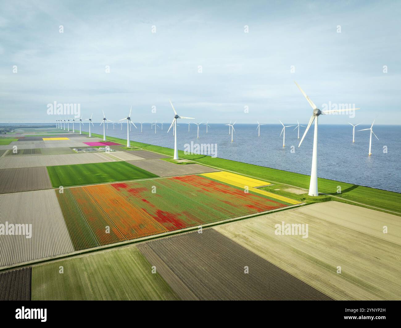 Beautiful shot wind turbines hi-res stock photography and images - Alamy
