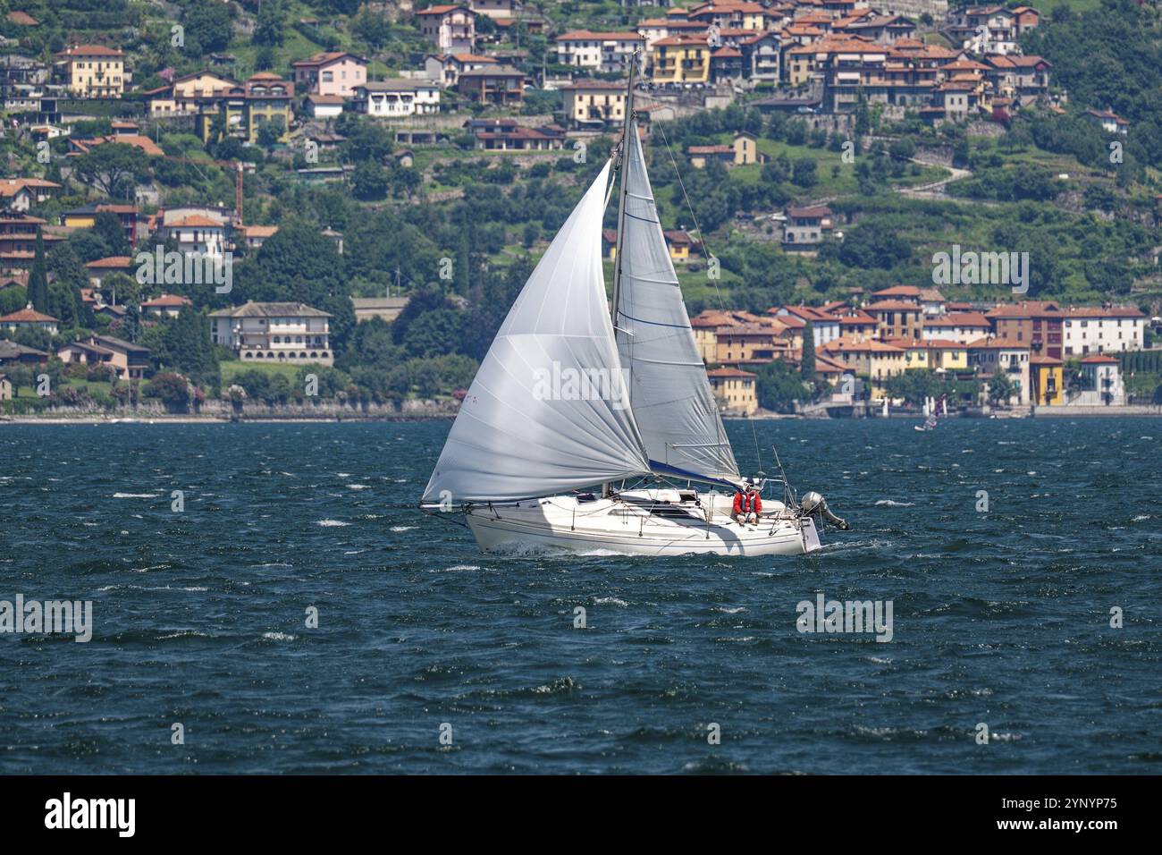 Sailing scene on Lake Como Stock Photo - Alamy