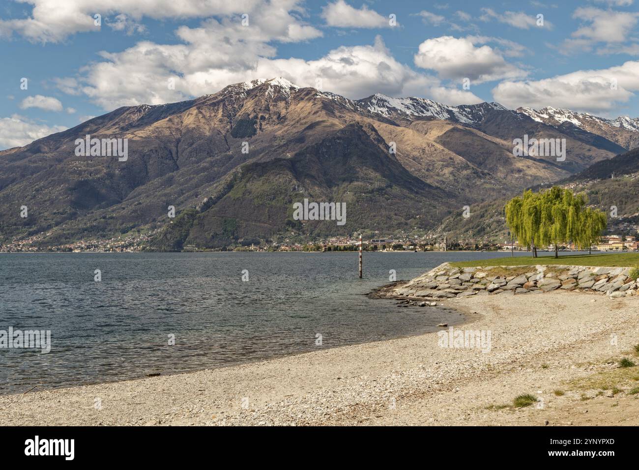 Lake Como coastline in Domaso town Stock Photo - Alamy