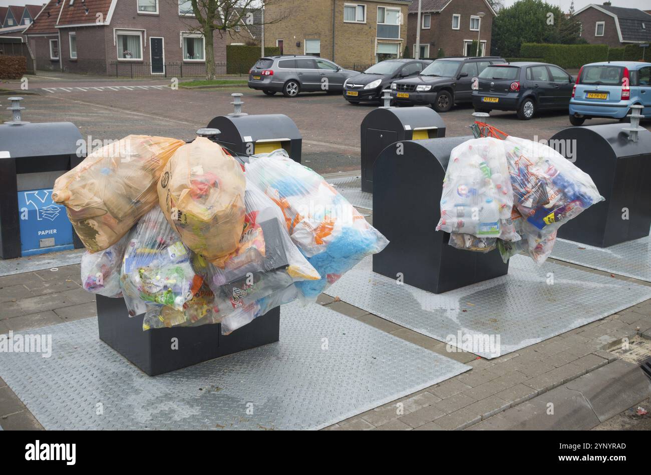 Garbage collecting point hi-res stock photography and images - Alamy
