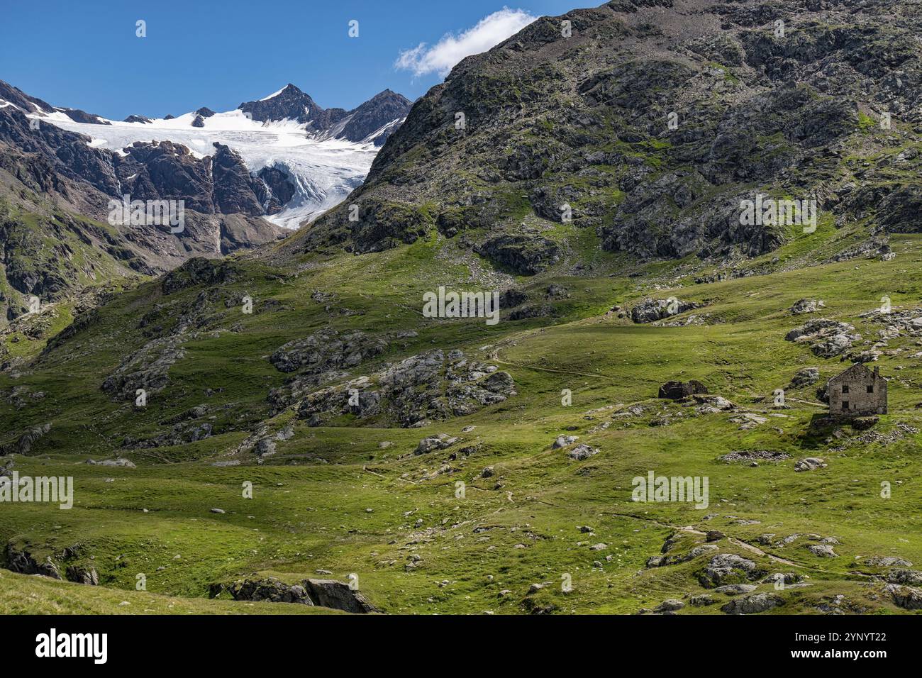 Landscape of Gavia Pass in the Italian Alps Stock Photo - Alamy