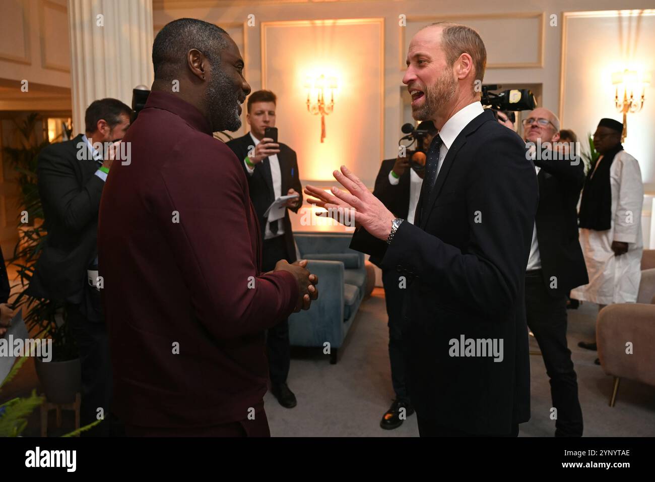 The Prince of Wales talks with actor and activist Idris Elba ahead of ...