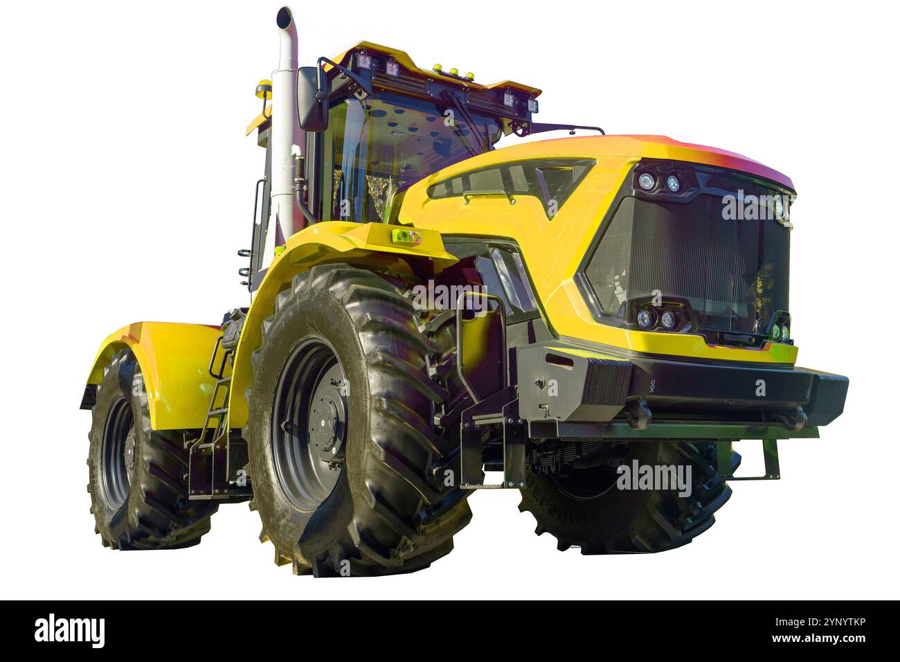 Tractor isolated white background. Farm agricultural tractor. High ...