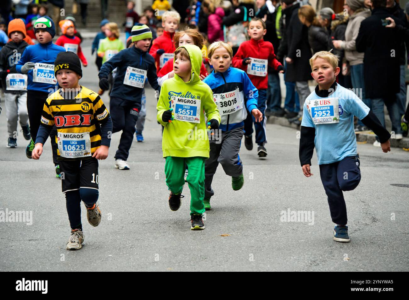 Children At The Traditional Escalade City Run, Geneva, Switzerland ...