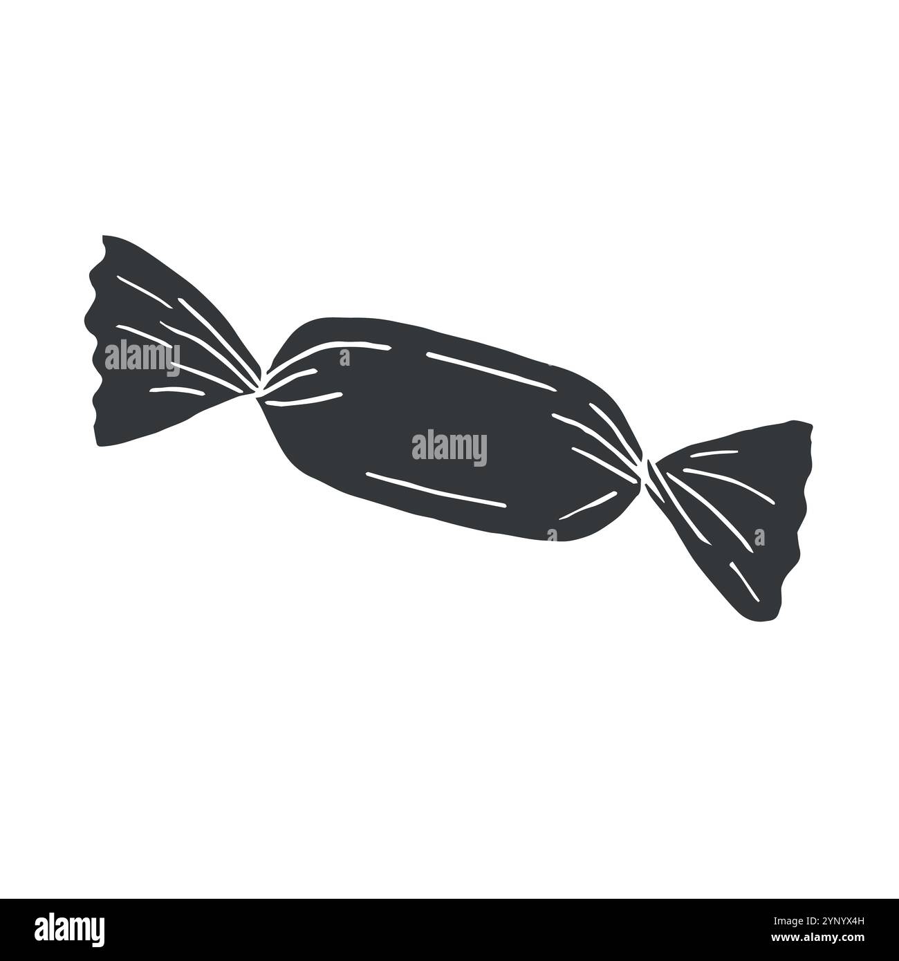 Vector hand drawn doodle sketch candy isolated on white background ...