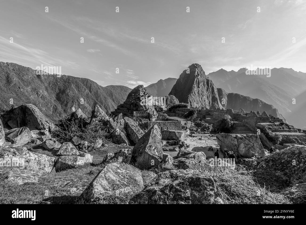 Classic Irish Homestead, with green grass, trees and hills Stock Photo ...