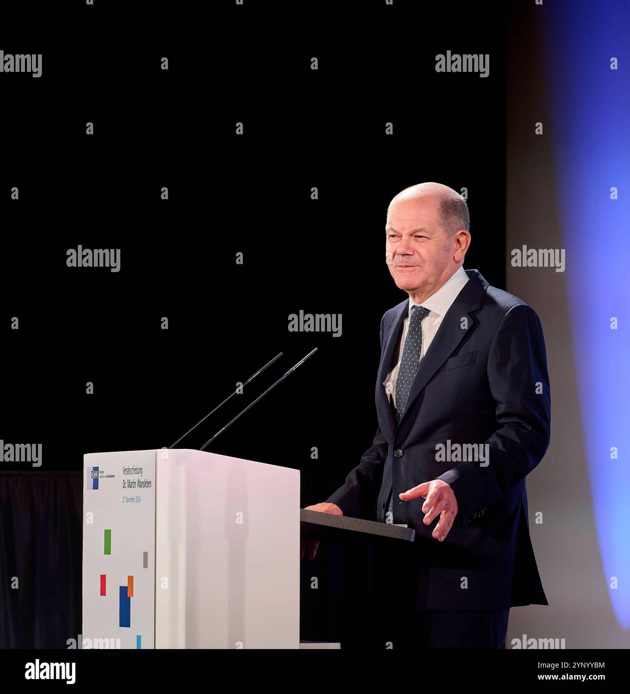 Olaf Scholz beim DIHK EUR, DEU, Berlin, 27.11.2024: Bundeskanzler Olaf ...