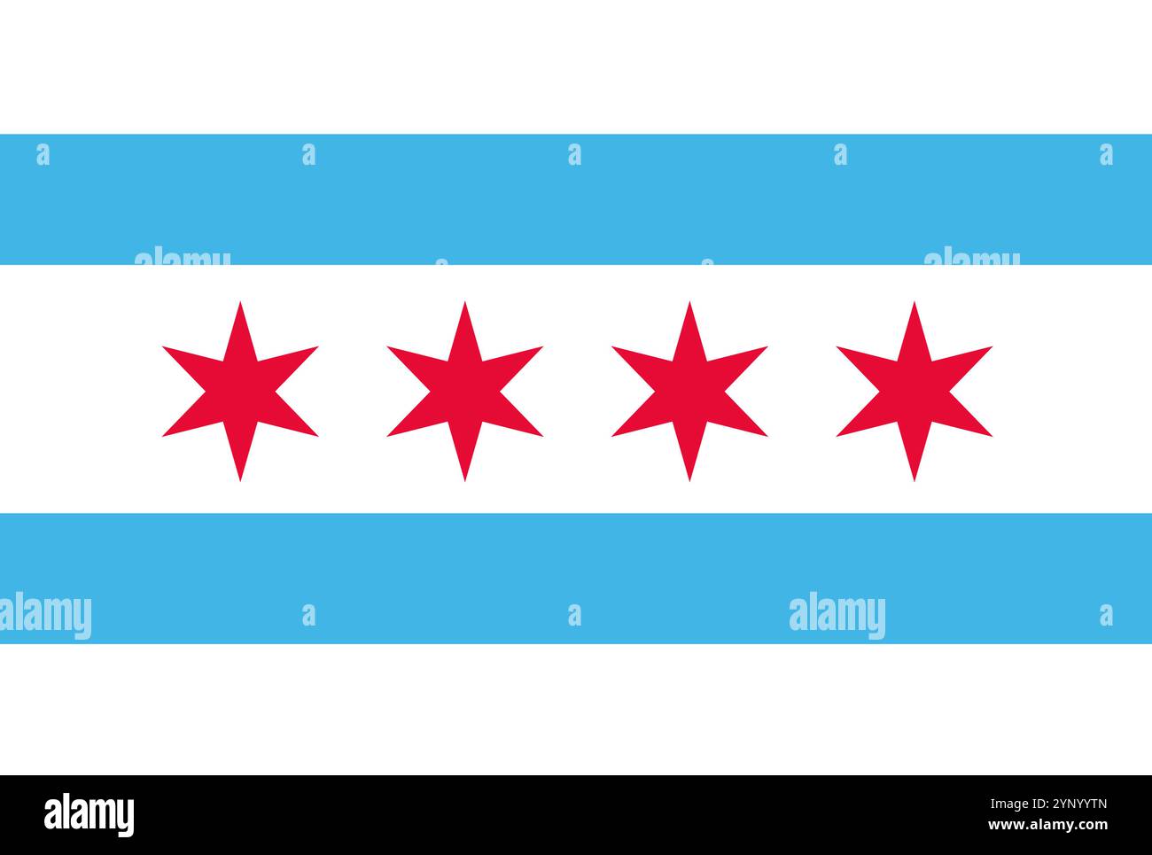 Chicago flag - vector illustration Stock Vector Image & Art - Alamy