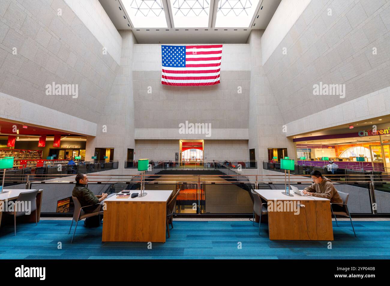 Boston Public Library, modern Part, Johnson Building Boston ...