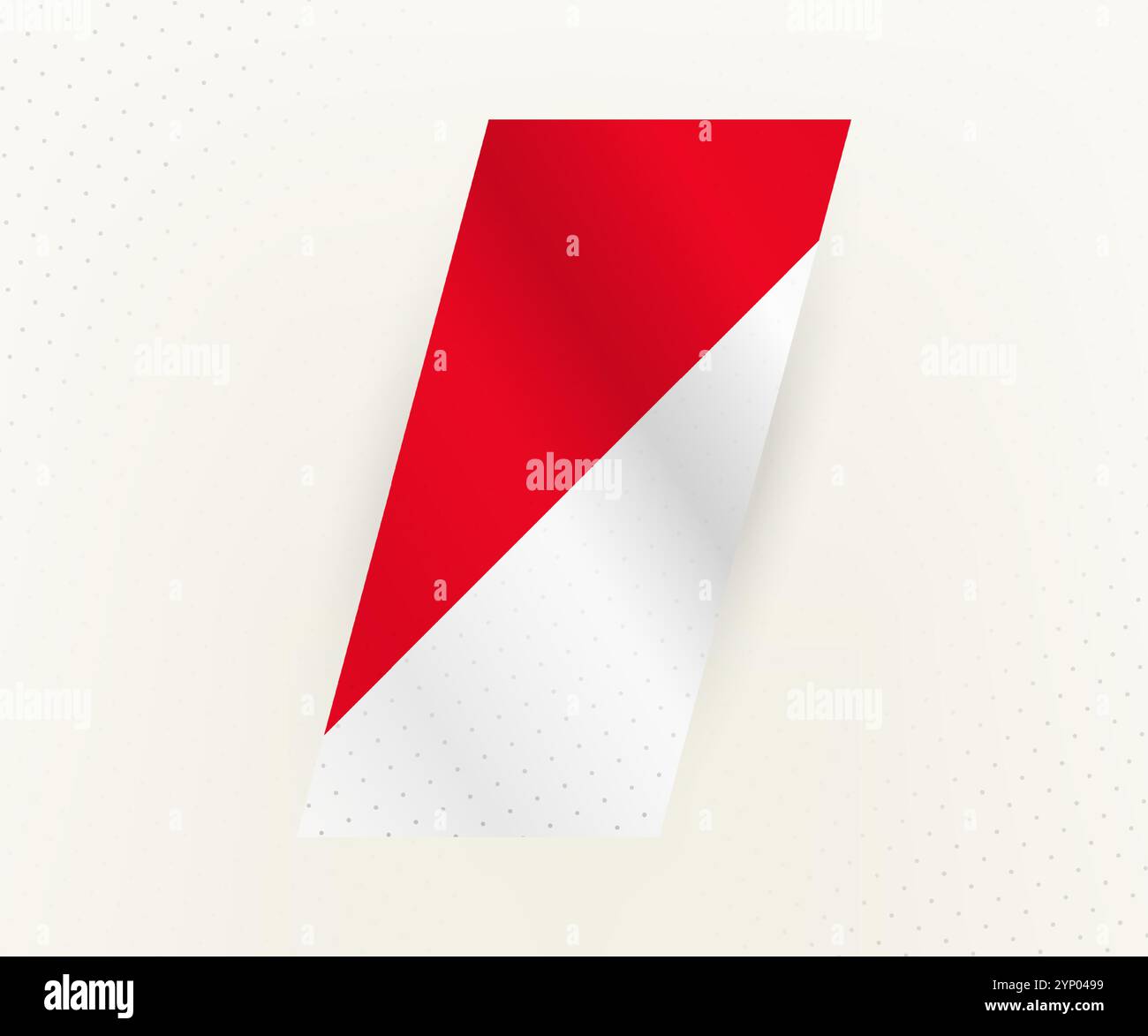 Abstract modern vertical flag of Indonesia on beige background with ...