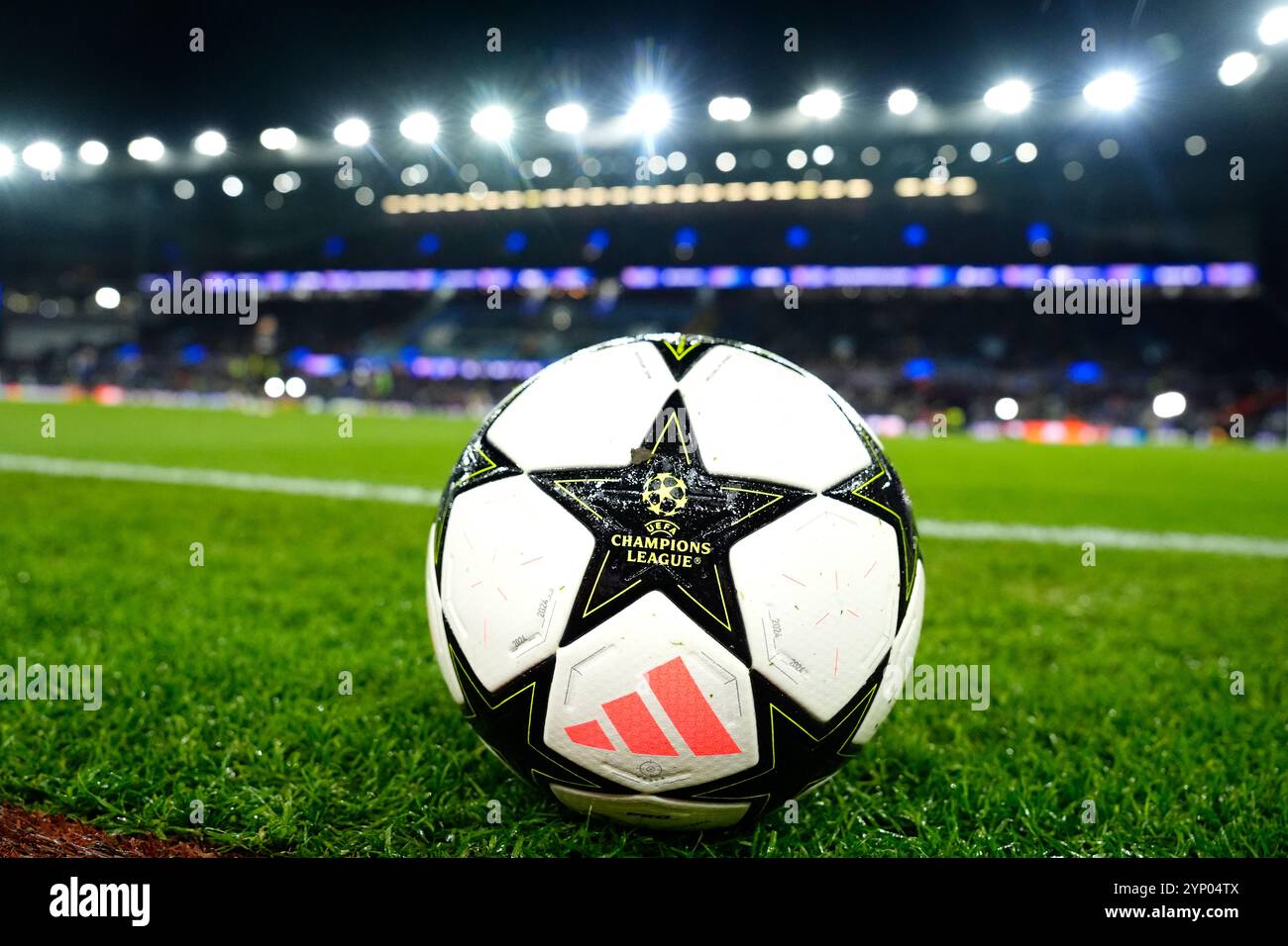A general view of the official matchday ball, the adidas UCL League 24/ ...