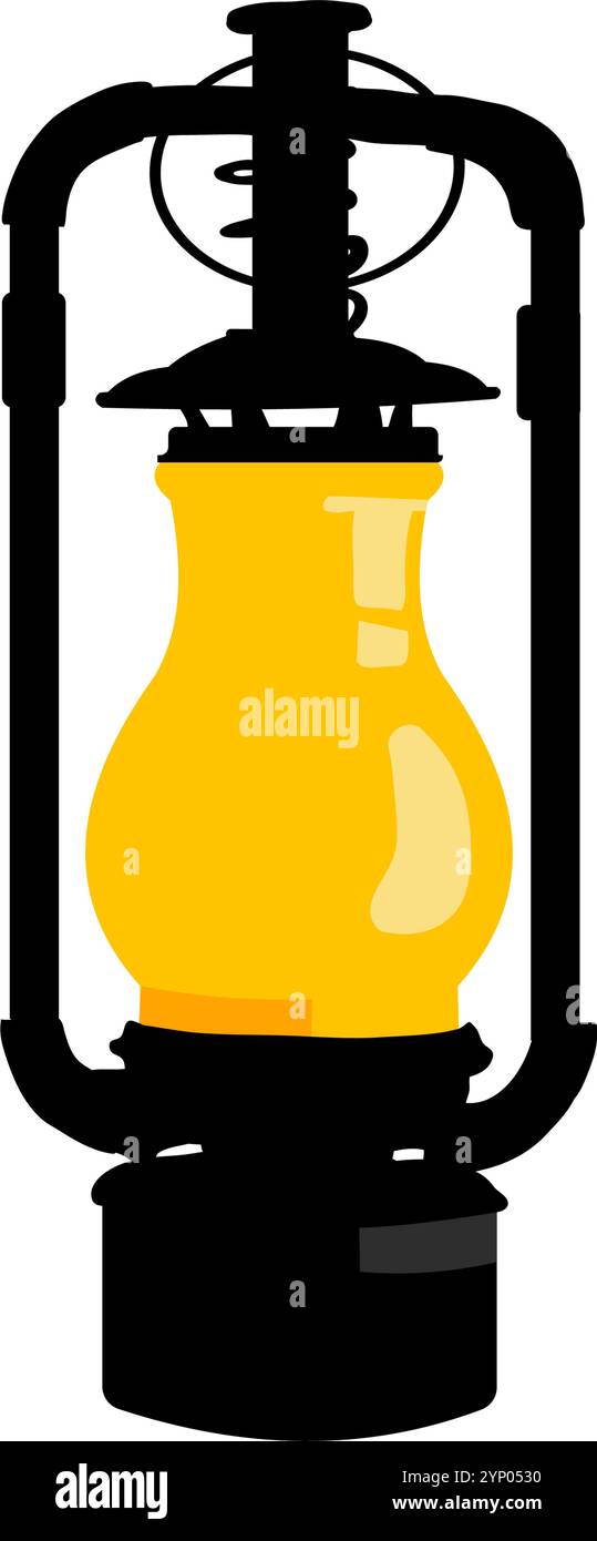 Mining kerosene lamp, old nat lamp Stock Vector Image & Art - Alamy