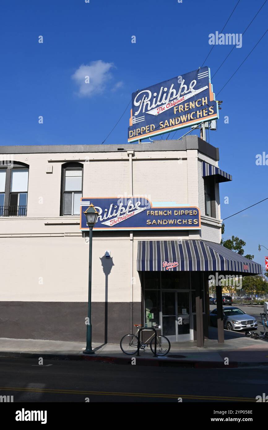 LOS ANGELES, CALIFORNIA - 18 NOV 2024: Philippe The Original French Dip a historic deli serving ...