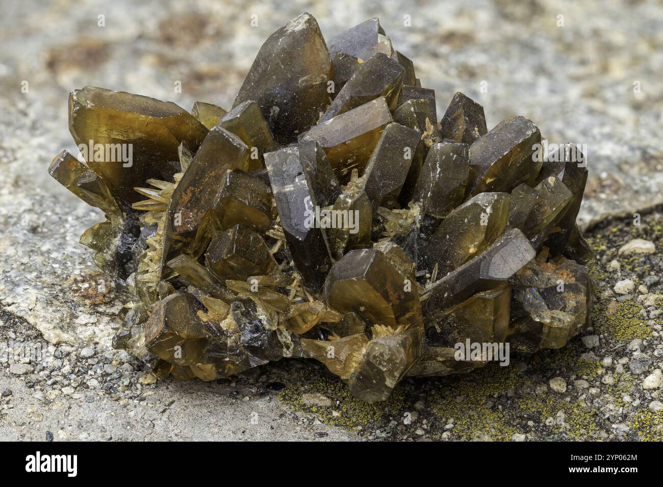 Macro photography of dark brown crystals clustered together, showcasing ...