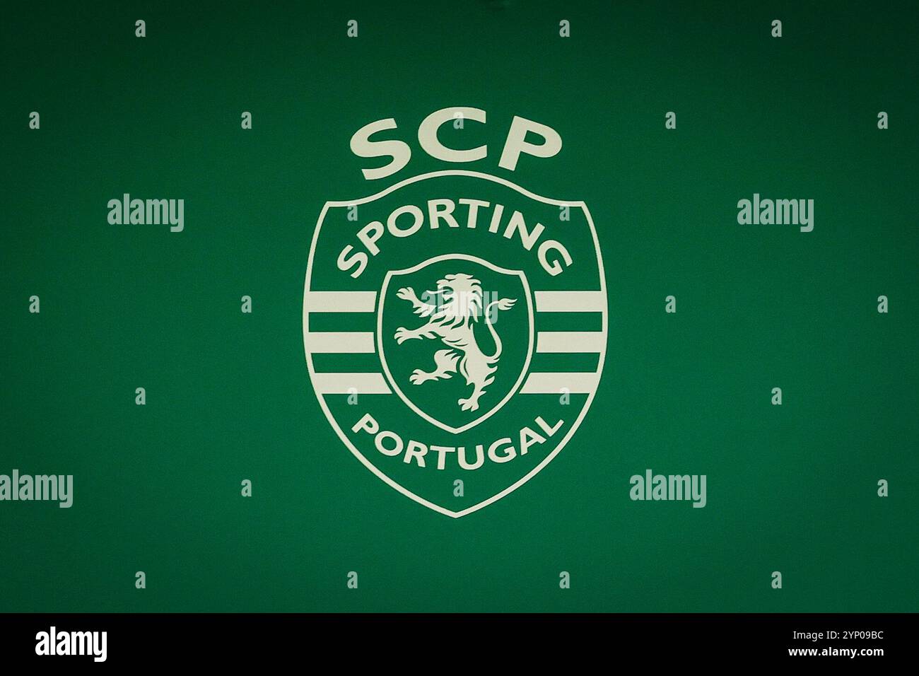 Illustration of the official logo of Sporting CP during the UEFA ...
