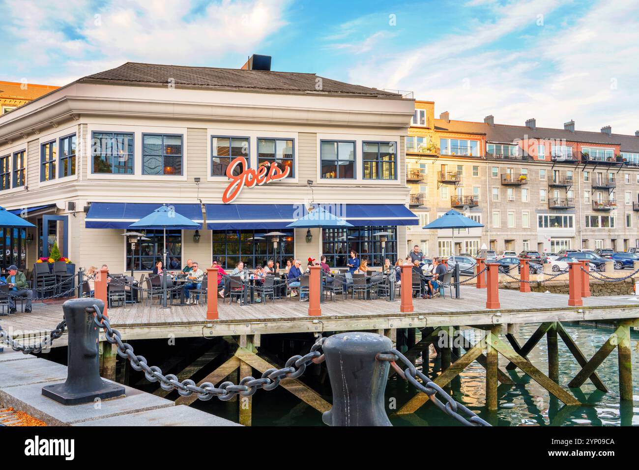 Boston Long Wharf Harbor Walk, Boston, Massachusetts, USA Stock Photo ...