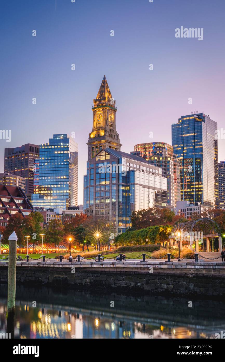 Boston Long Wharf Harbor Walk, Boston, Massachusetts, USA Stock Photo ...
