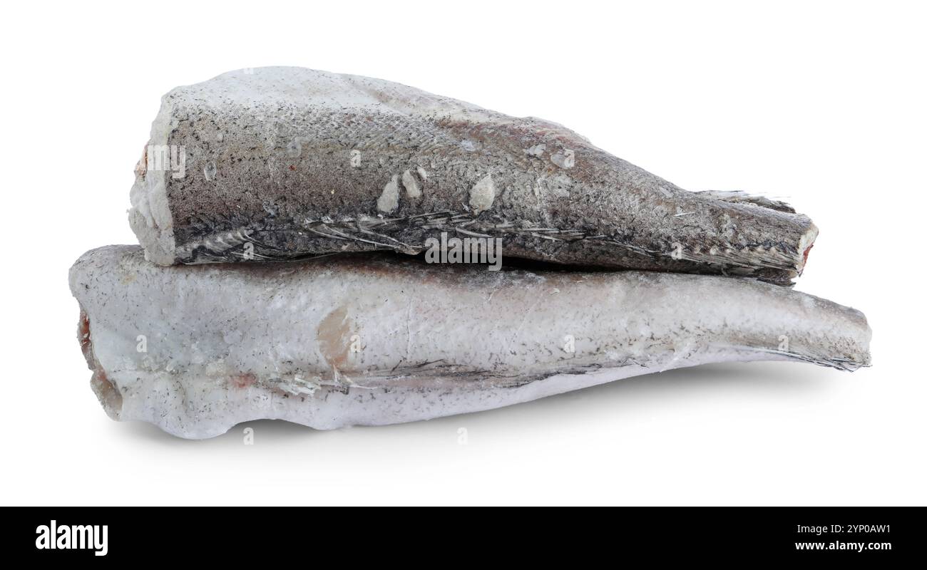 Frozen fish raw hake Cut Out Stock Images & Pictures - Alamy