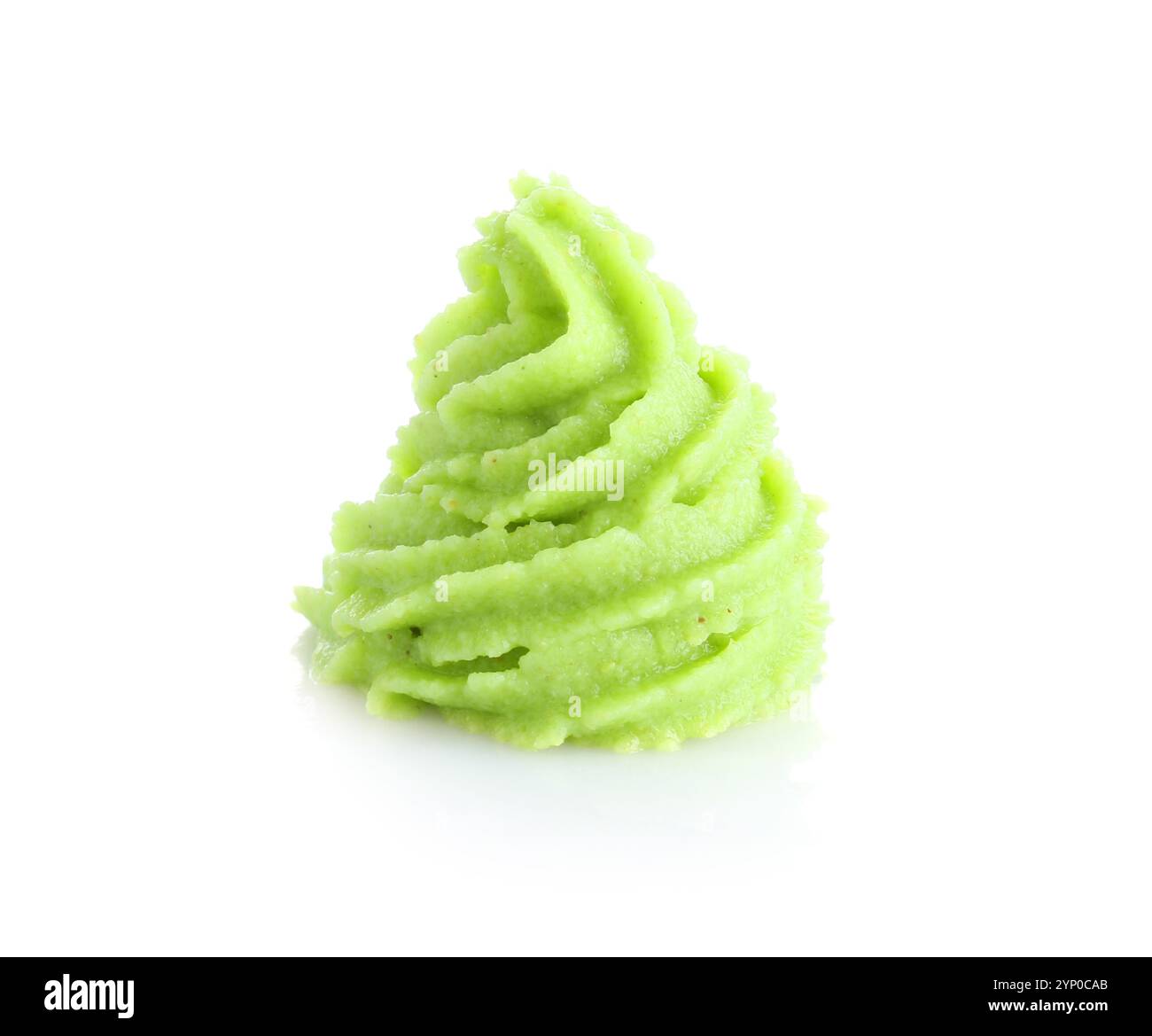 Wasabi paste isolated on white. Spicy condiment Stock Photo - Alamy