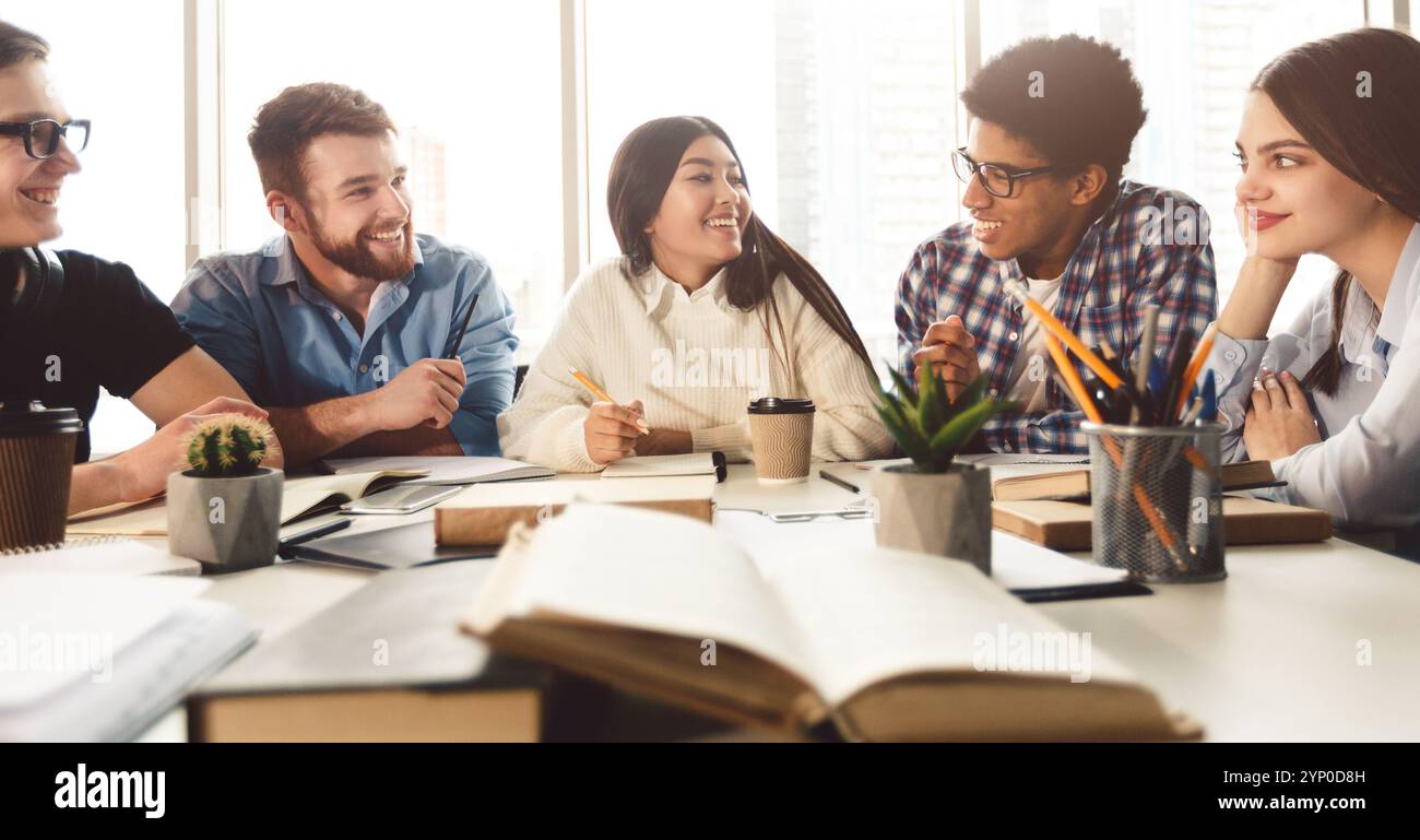 University students learning and preparing for exam Stock Photo - Alamy