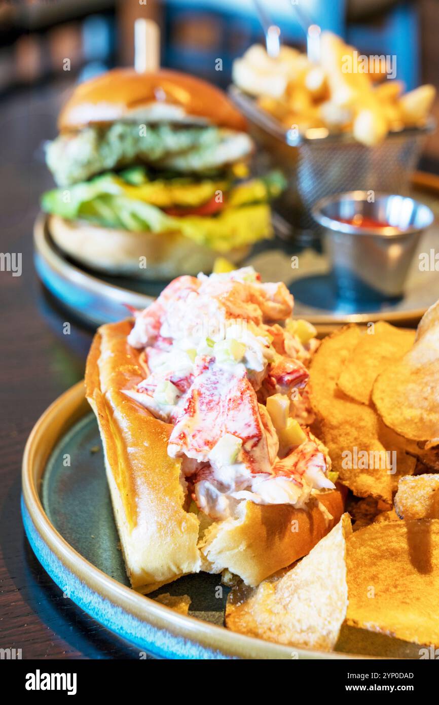 Lobster Role at the Waterline Restaurant of Marriott Long Wharf Hotel ...