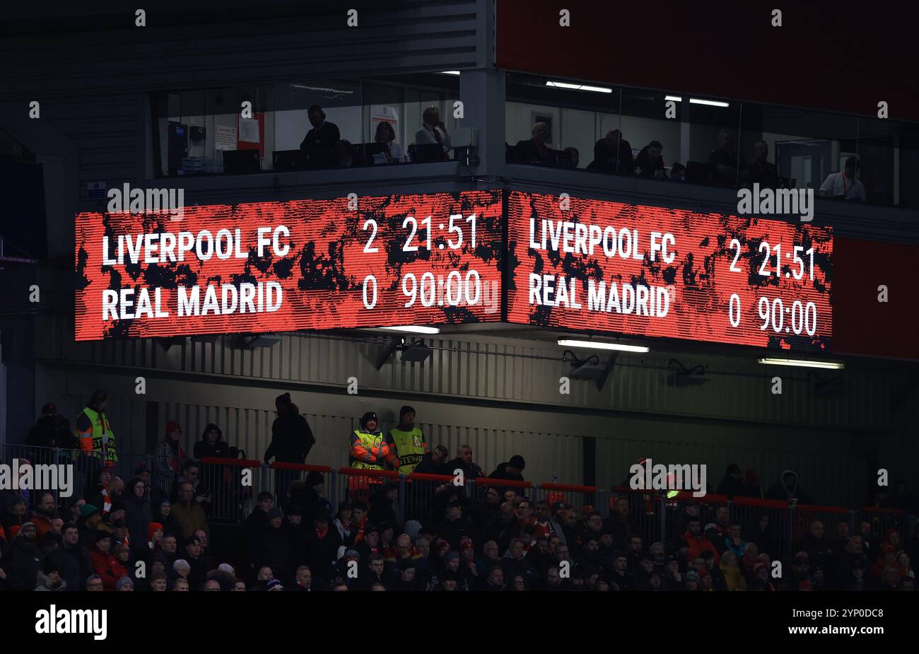 Champions league final scoreboard hi-res stock photography and images ...