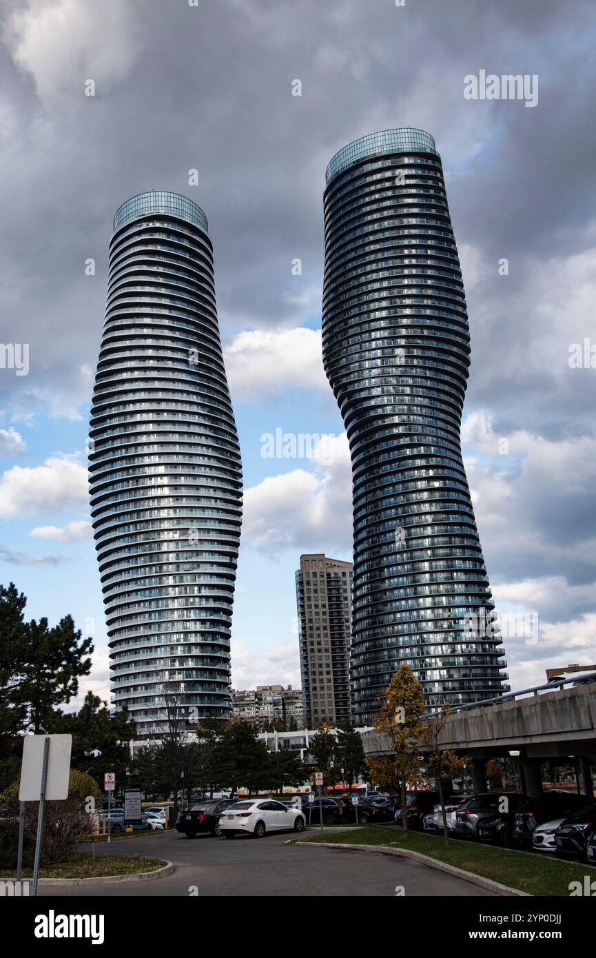 Absolute Towers at Square One Shopping Centre on City Centre Drive in ...