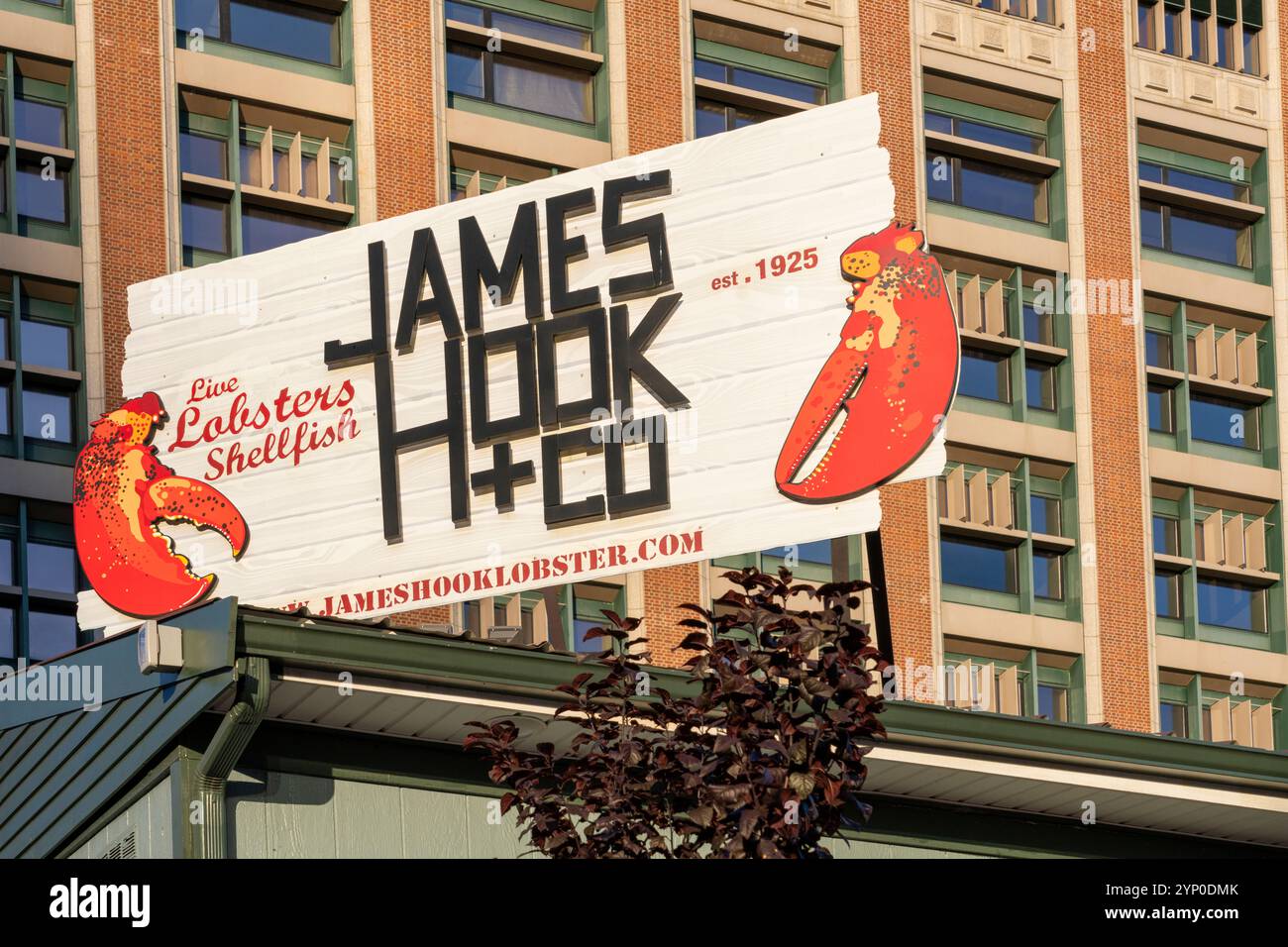 James Hook Lobster Company and Restaurant Sign Boston Old Harbor Waterfront Boston ...