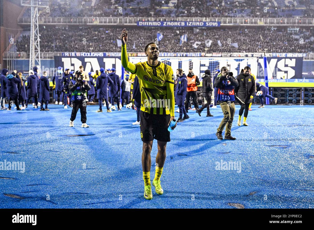 27 November 2024, Croatia, Zagreb: Soccer: Champions League, Dinamo ...