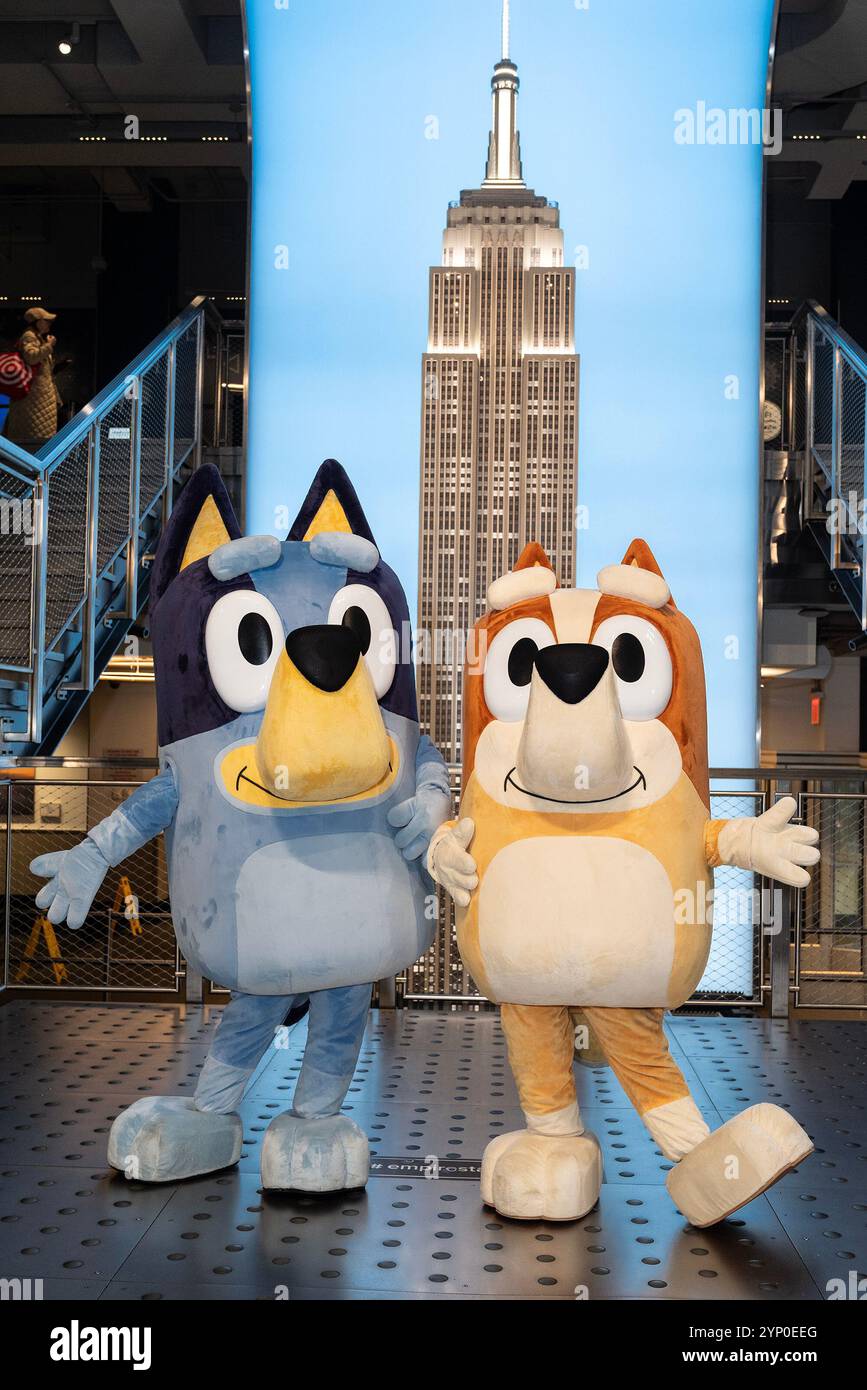 New York, United States. 22nd Nov, 2024. Bluey, Bingo from Disney ...