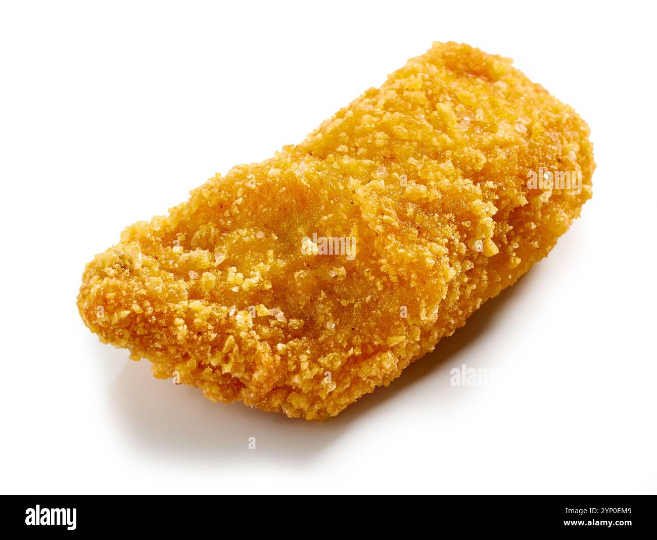 fried chicken nugget isolated on white background Stock Photo - Alamy