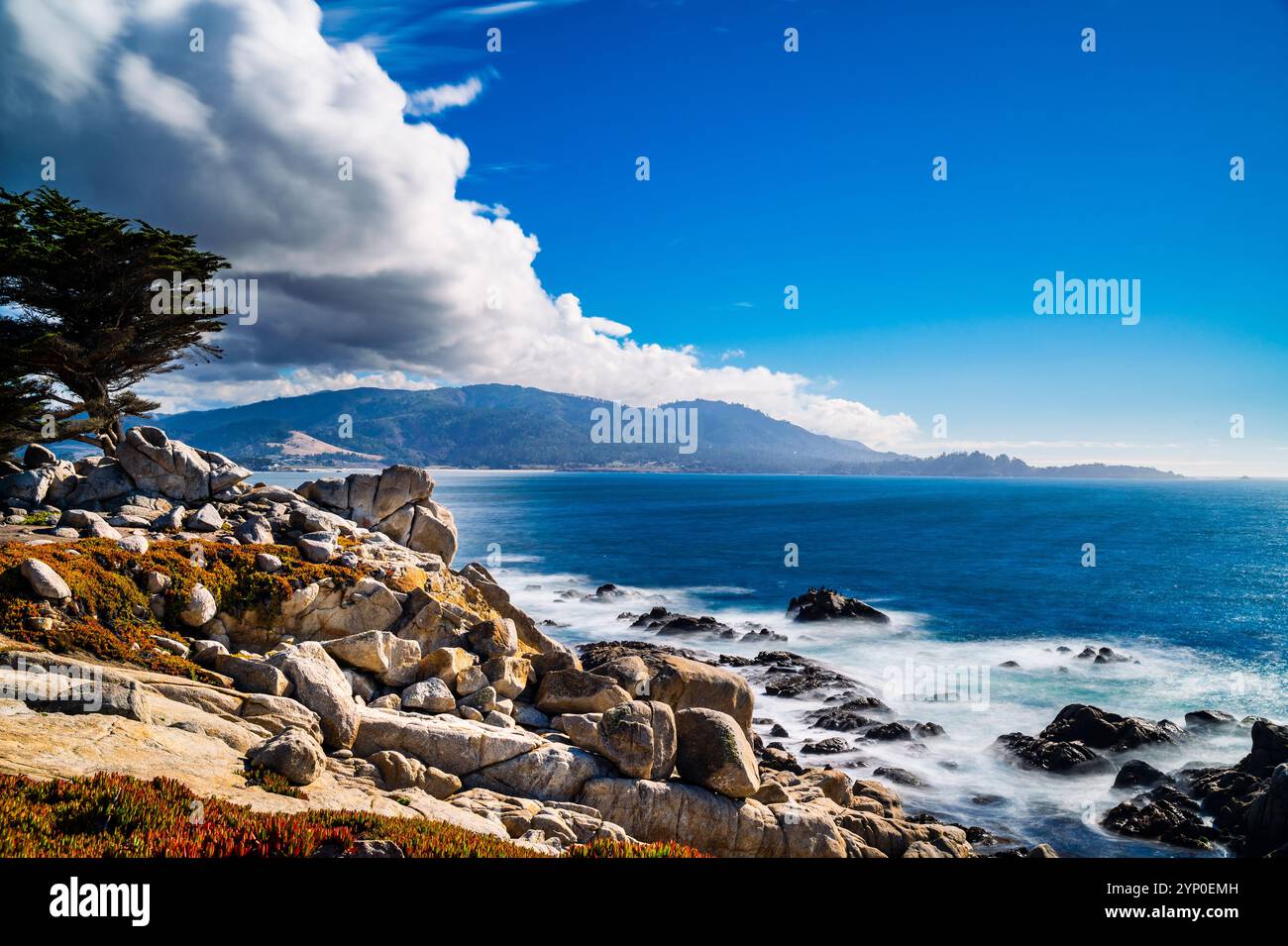 Scenic 17-Mile Drive in Picturesque Pebble Beach Stock Photo - Alamy