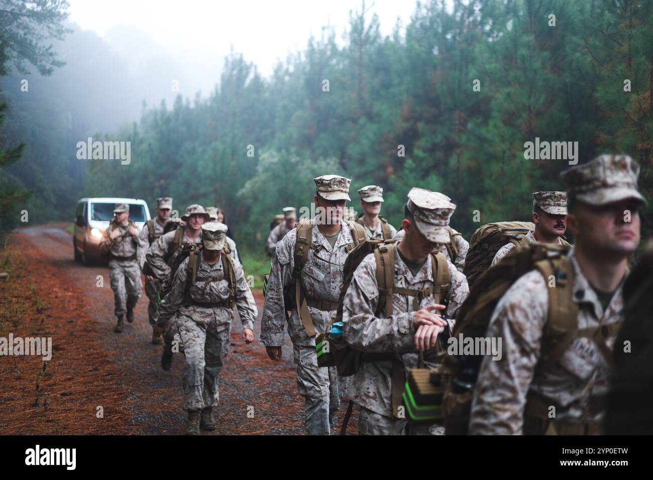 U.S. Marines with Headquarters and Headquarters Squadron, Marine Corps ...