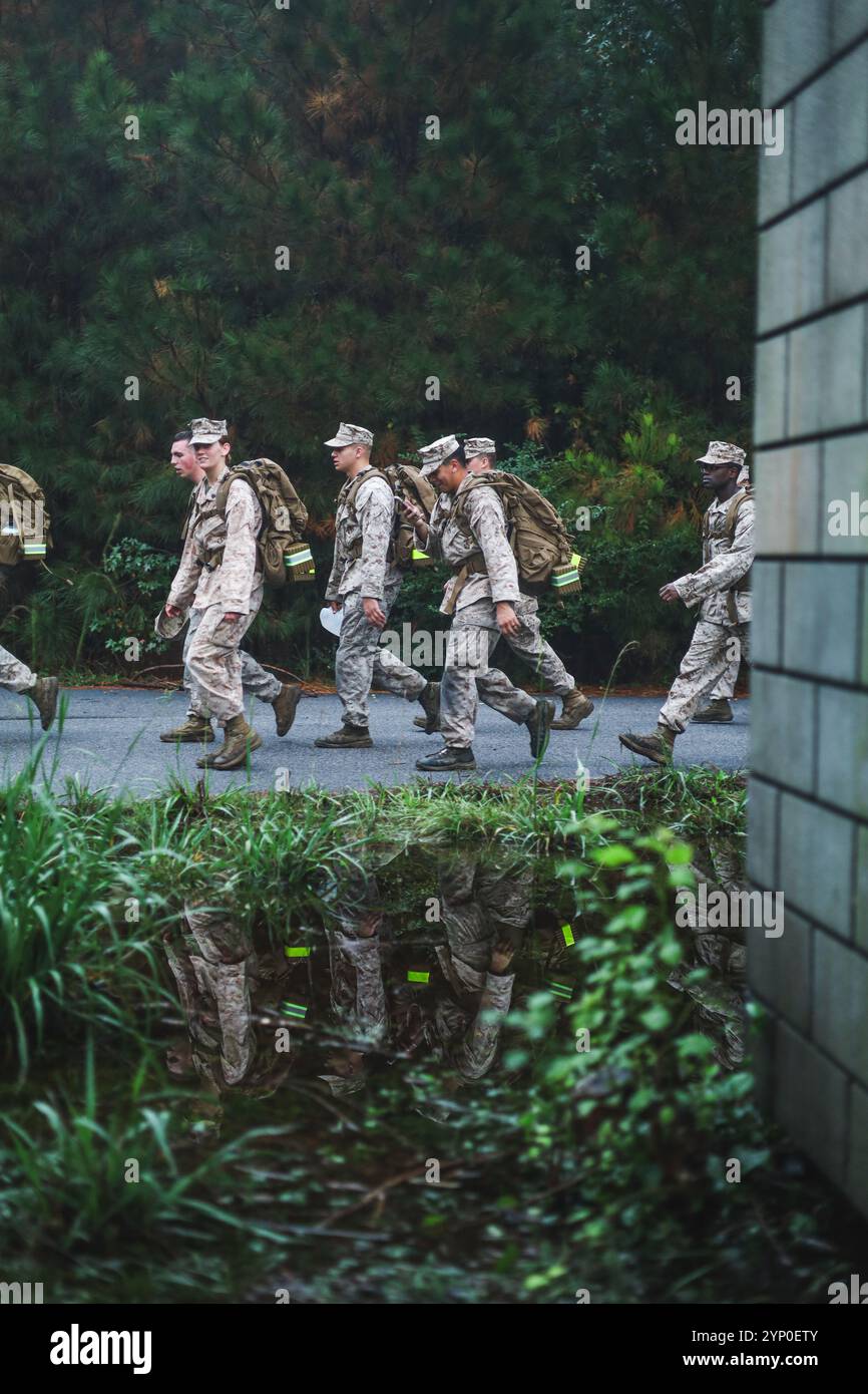 U.S. Marines with Headquarters and Headquarters Squadron, Marine Corps ...