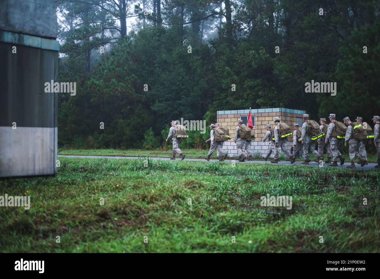 U.S. Marines with Headquarters and Headquarters Squadron, Marine Corps ...