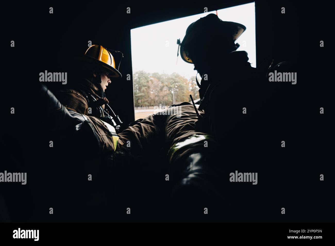 Firefighters with Fire and Emergency Services Division on Marine Corps ...